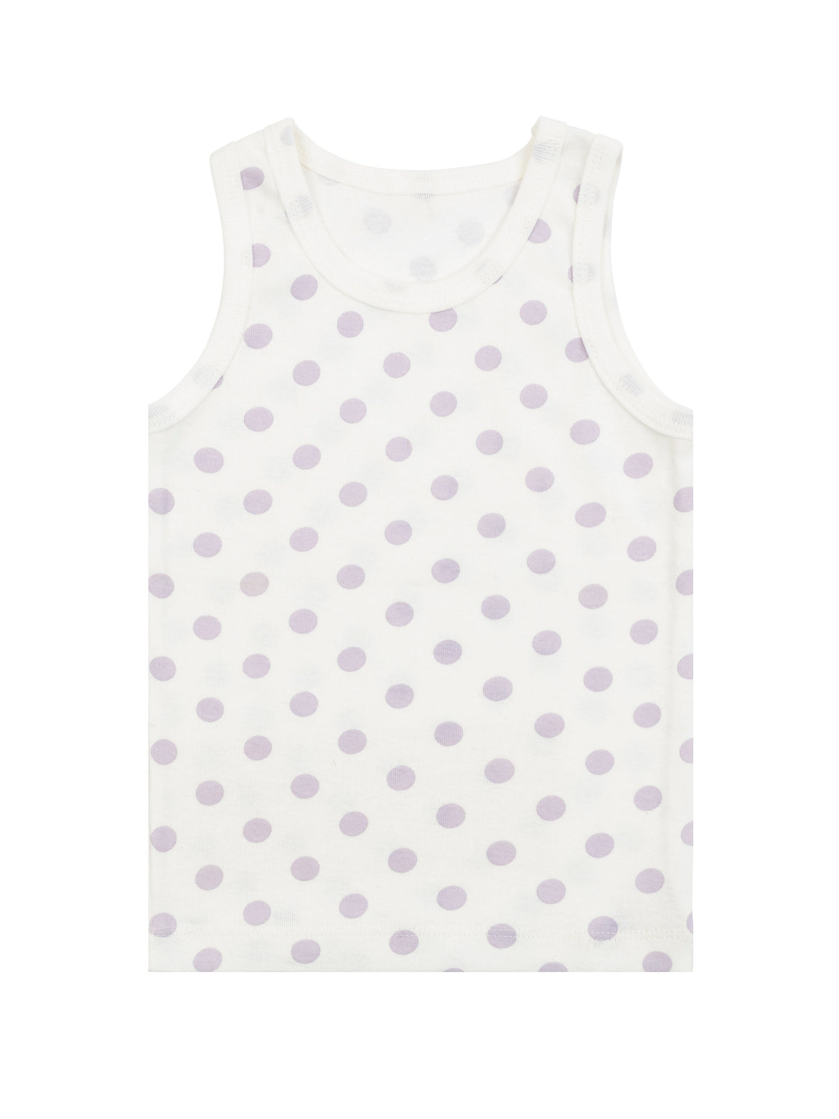 Girls Undershirt Tank Top Lavender Dot Under The Nile