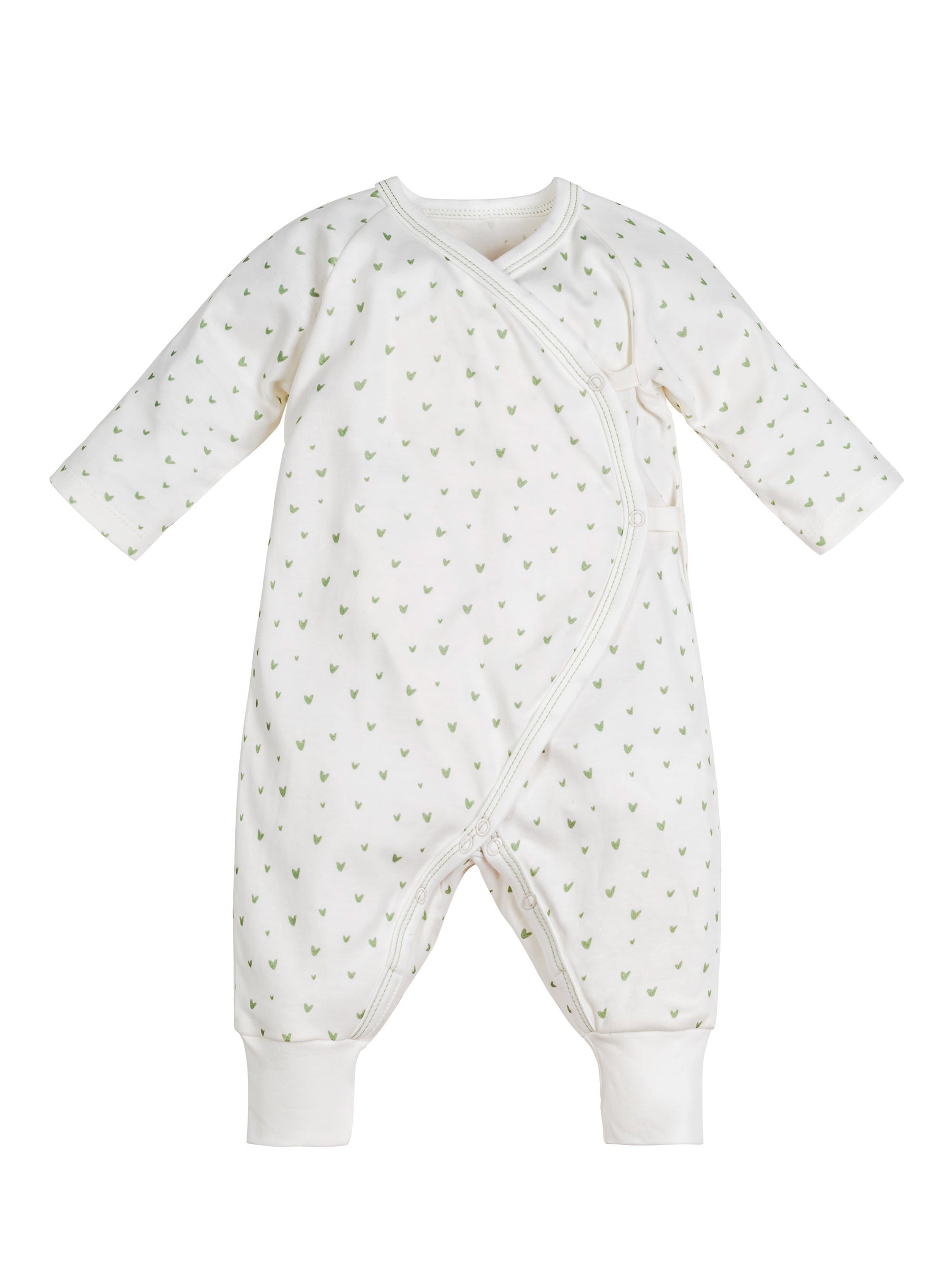 Baby Side Snap Kimono Onesie - Hearts – Under the Nile